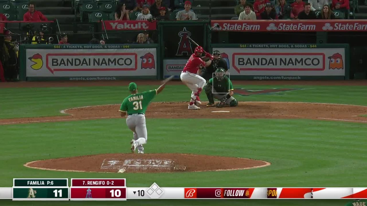 Luis Rengifo singles on a fly ball to left fielder Conner Capel. Luis ...