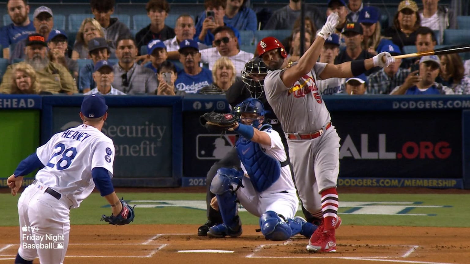 Andrew Heaney fans five Cardinals | 09/23/2022 | Los Angeles Dodgers