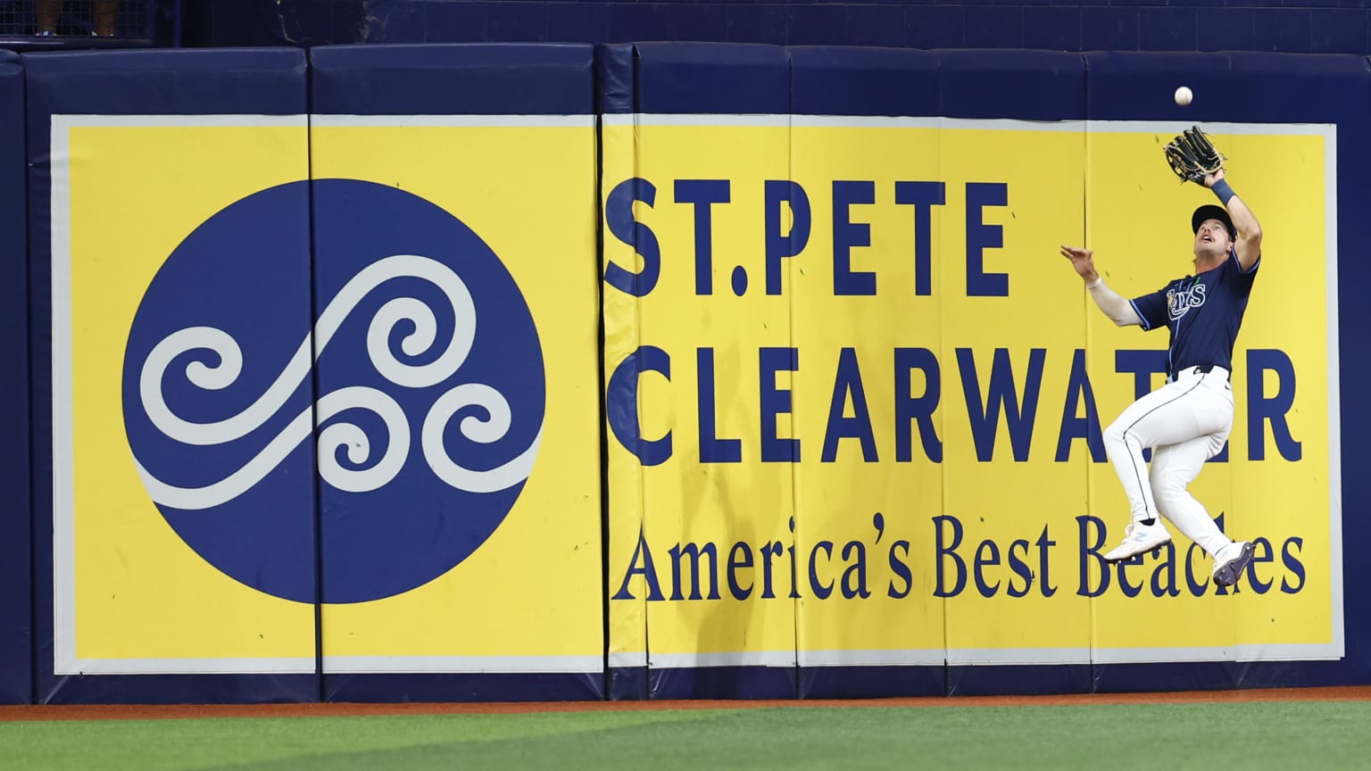 Jonny DeLuca makes a nice leaping catch | 05/28/2024 | Tampa Bay Rays