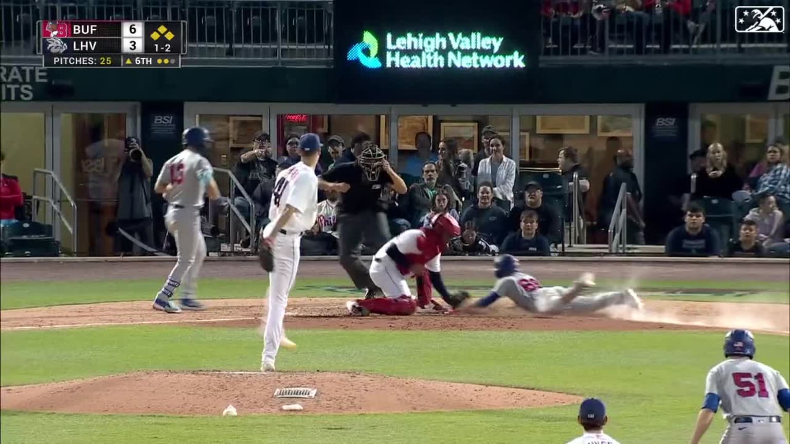 Rafael Lantigua steals home for Triple-A Buffalo | 05/25/2023 | MLB.com