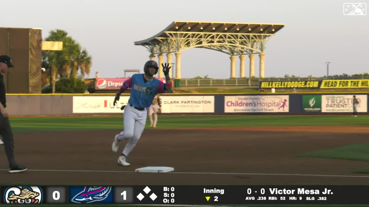 Victor Mesa Jr. send s his 10th homer to center field | 08/04/2023 ...