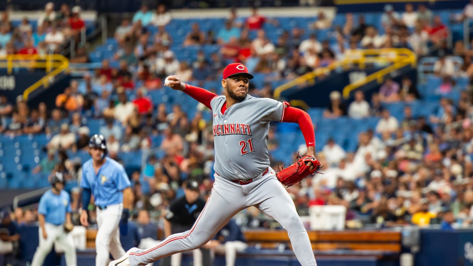 Hunter Greene fans Josh Lowe in the 2nd inning | 07/28/2024 ...