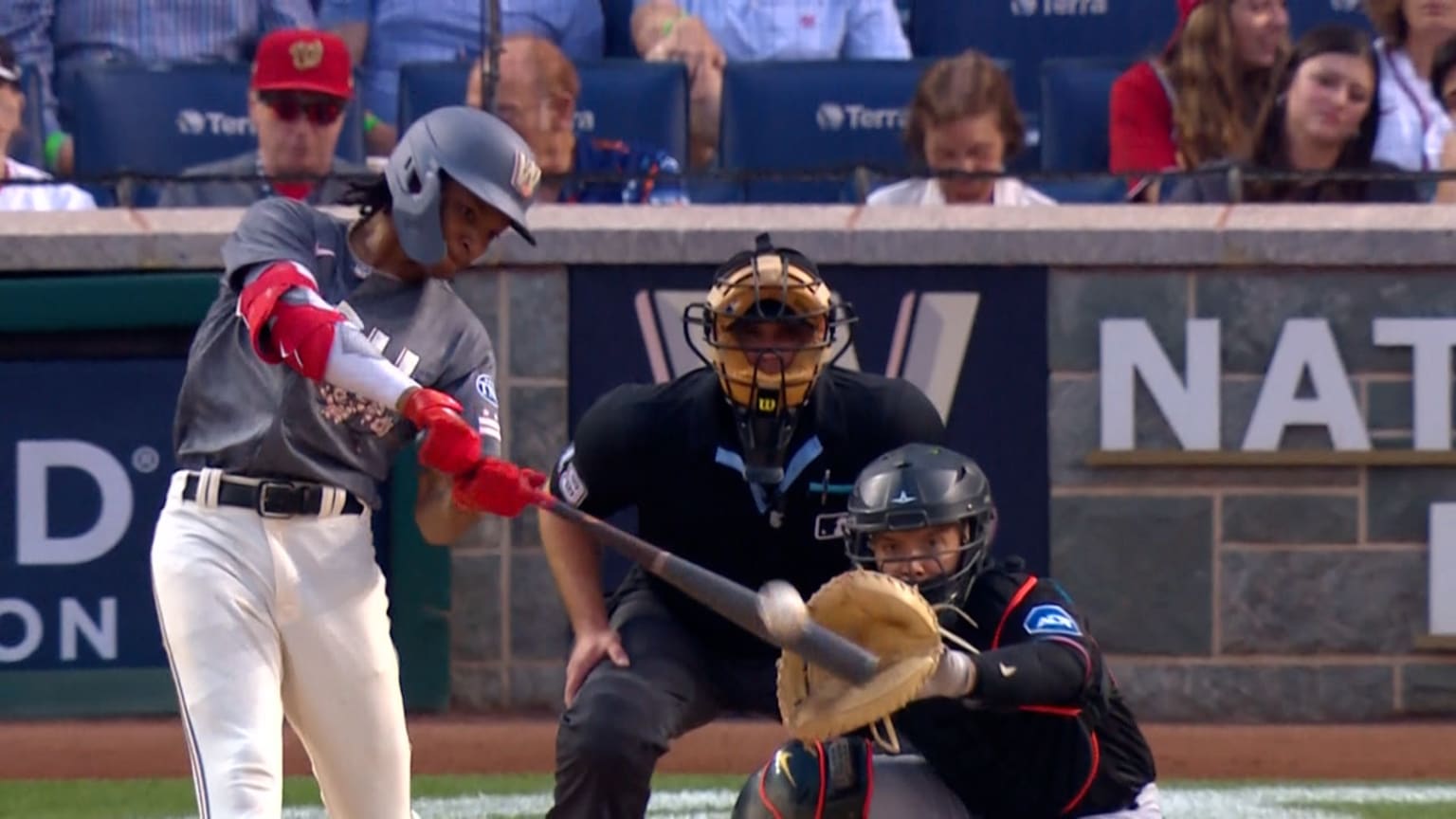 CJ Abrams smacks an RBI double to center field | 06/16/2023 | Washington Nationals