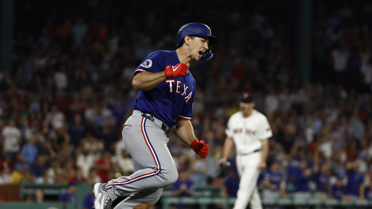 Wyatt Langford mashes a three-run home run to left | 08/14/2024 | Texas ...