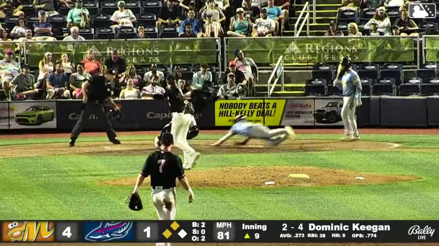 Matthew Dyer's heads-up steal of home | 07/03/2024 | Tampa Bay Rays