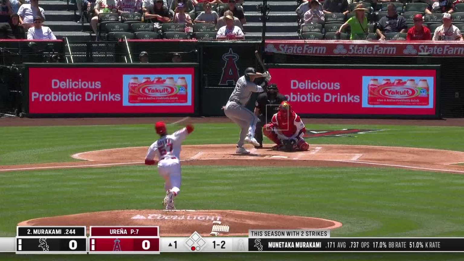 Walbert Ureña strikes out Munetaka Murakami | 05/06/2026 | Los Angeles ...