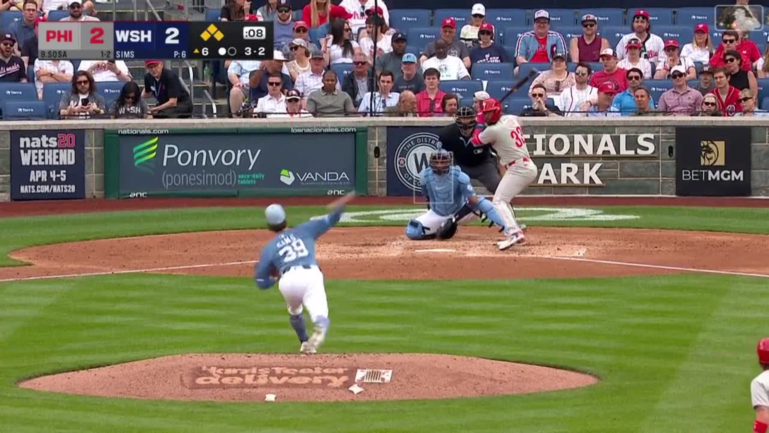 Nick Castellanos scores on Sosa walk | 03/29/2025 | Philadelphia Phillies