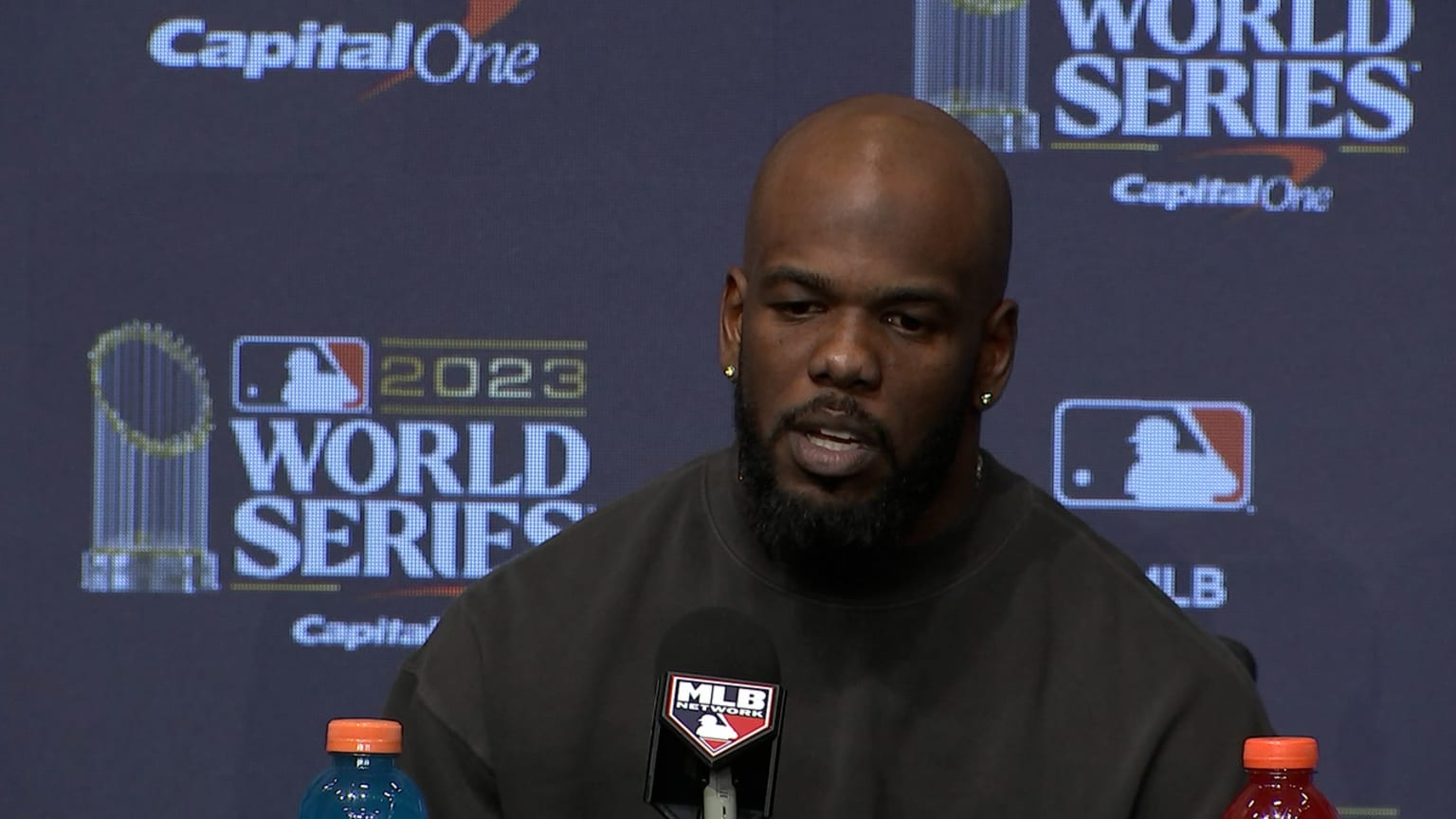 Adolis García reacts to hitting walk-off homer | 10/27/2023 | Texas Rangers