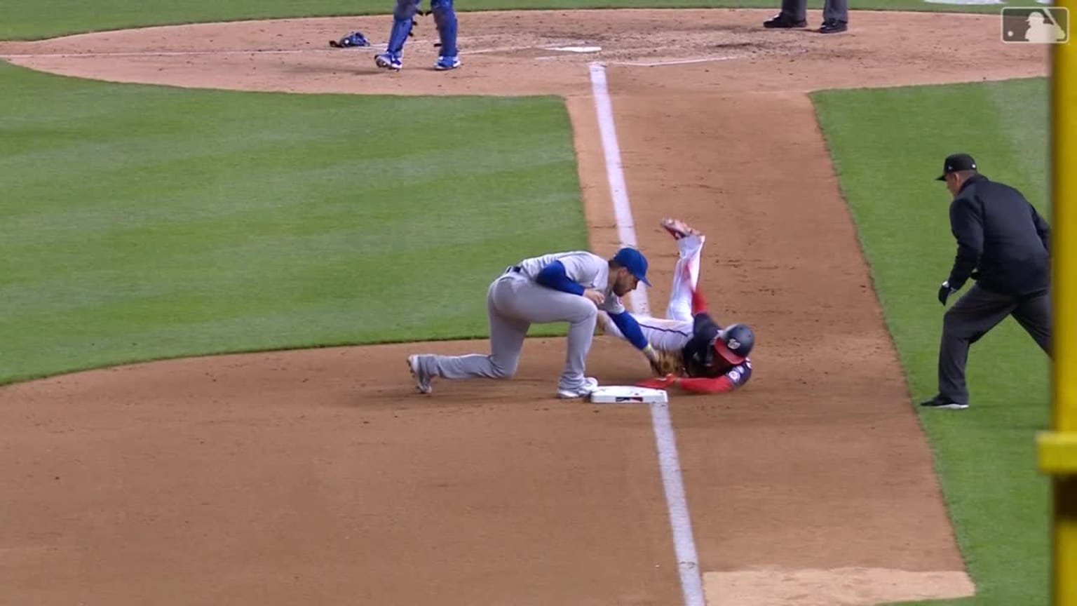 Abrams is out at third after the challenge is upheld | 05/02/2023 ...