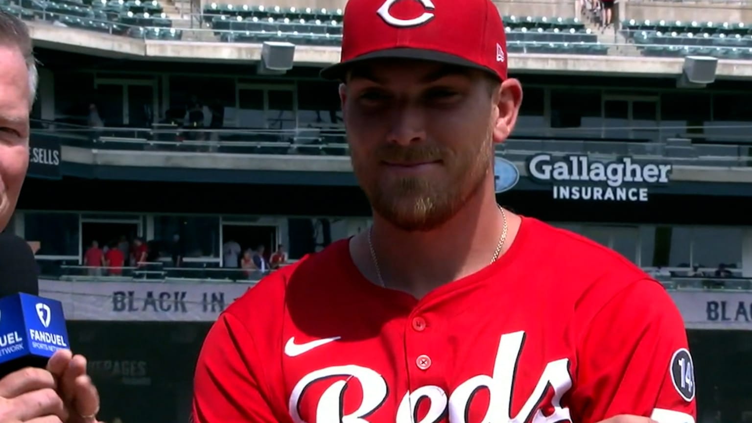 Tyler Stephenson reacts to his grand slam | 06/14/2025 | MLB.com