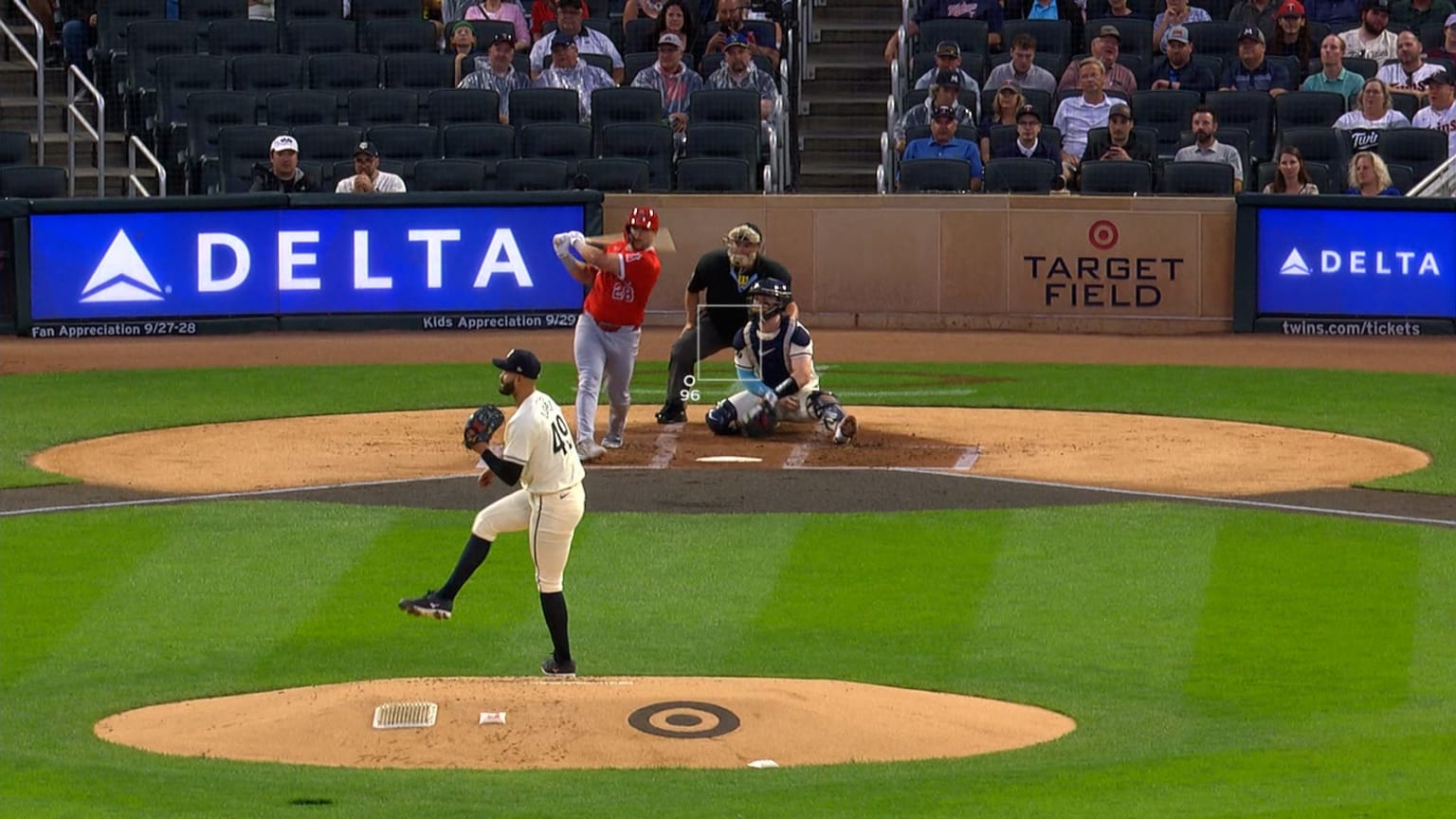 Niko Kavadas pega 3 hits contra los Twins | 10/09/2024 | Los Angels de ...
