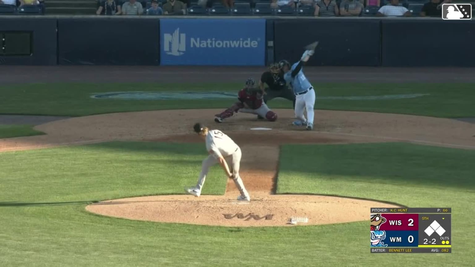 K.C. Hunt ties his career high with his eighth K | 06/14/2024 | MLB.com