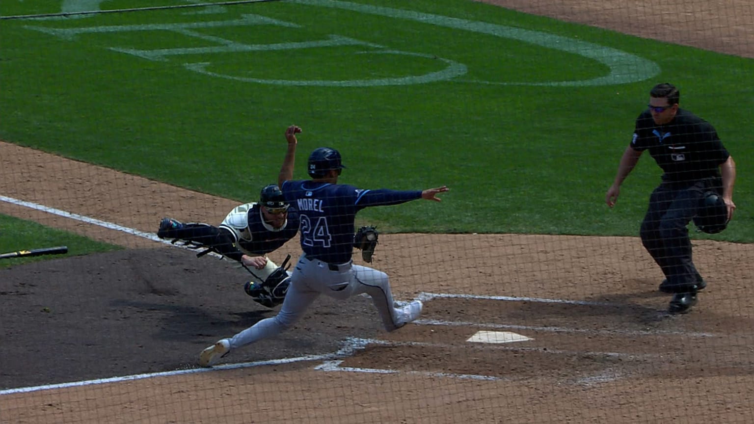 Christopher Morel scores on a fielder's choice | 07/06/2025 | Tampa Bay ...