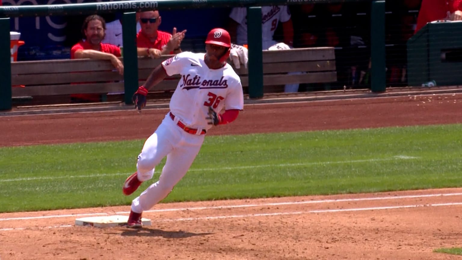 Stone Garrett drives in a run with a double | 07/23/2023 | Washington ...