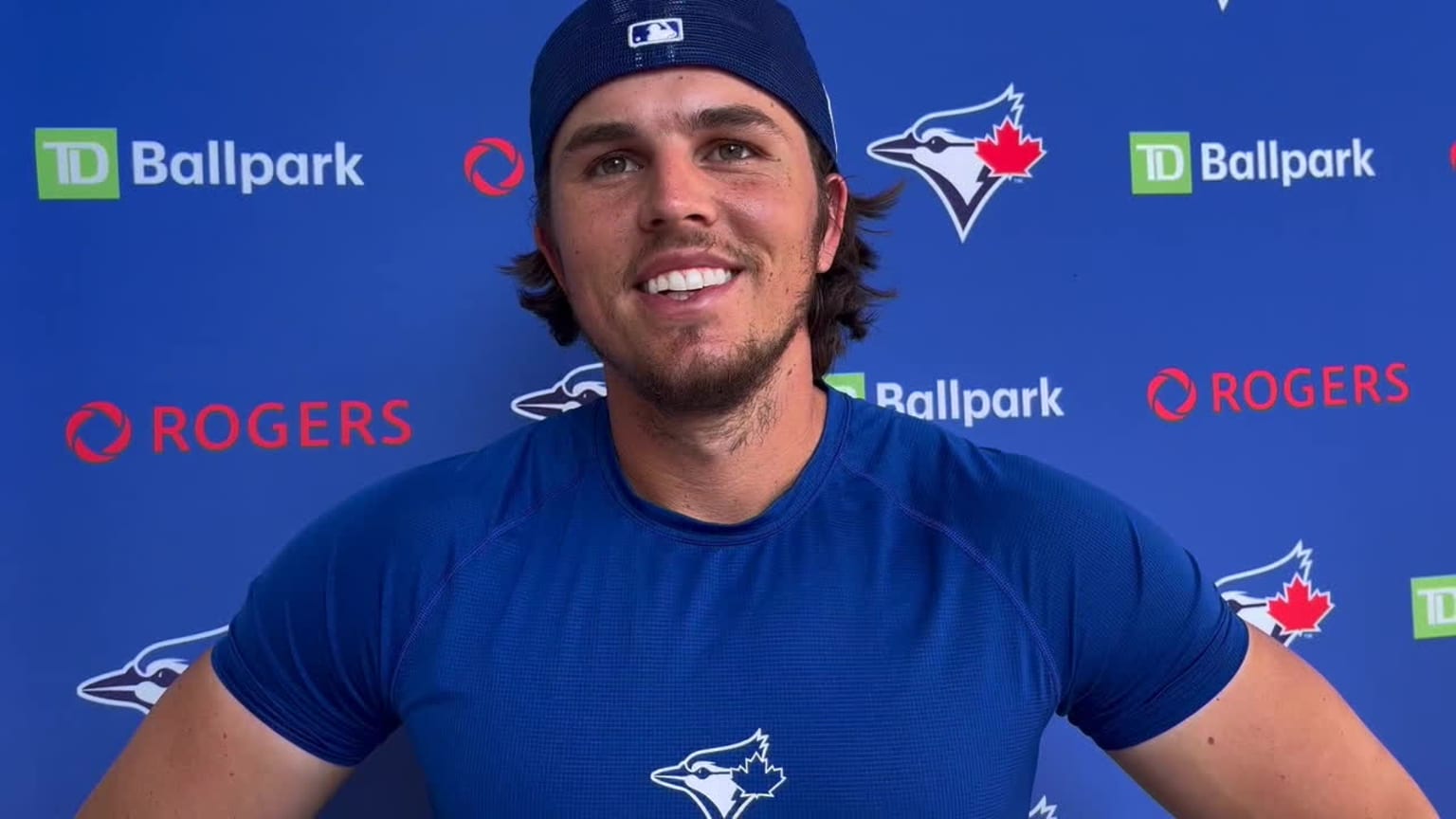 Blue Jays prospect Barger speaks to MLB Pipeline | 02/26/2023 | Toronto ...