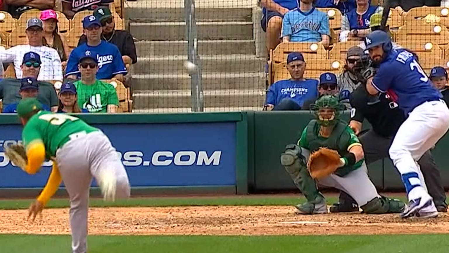 David Freitas grounds ball to third, plating Ramos | 03/19/2023 | Los ...