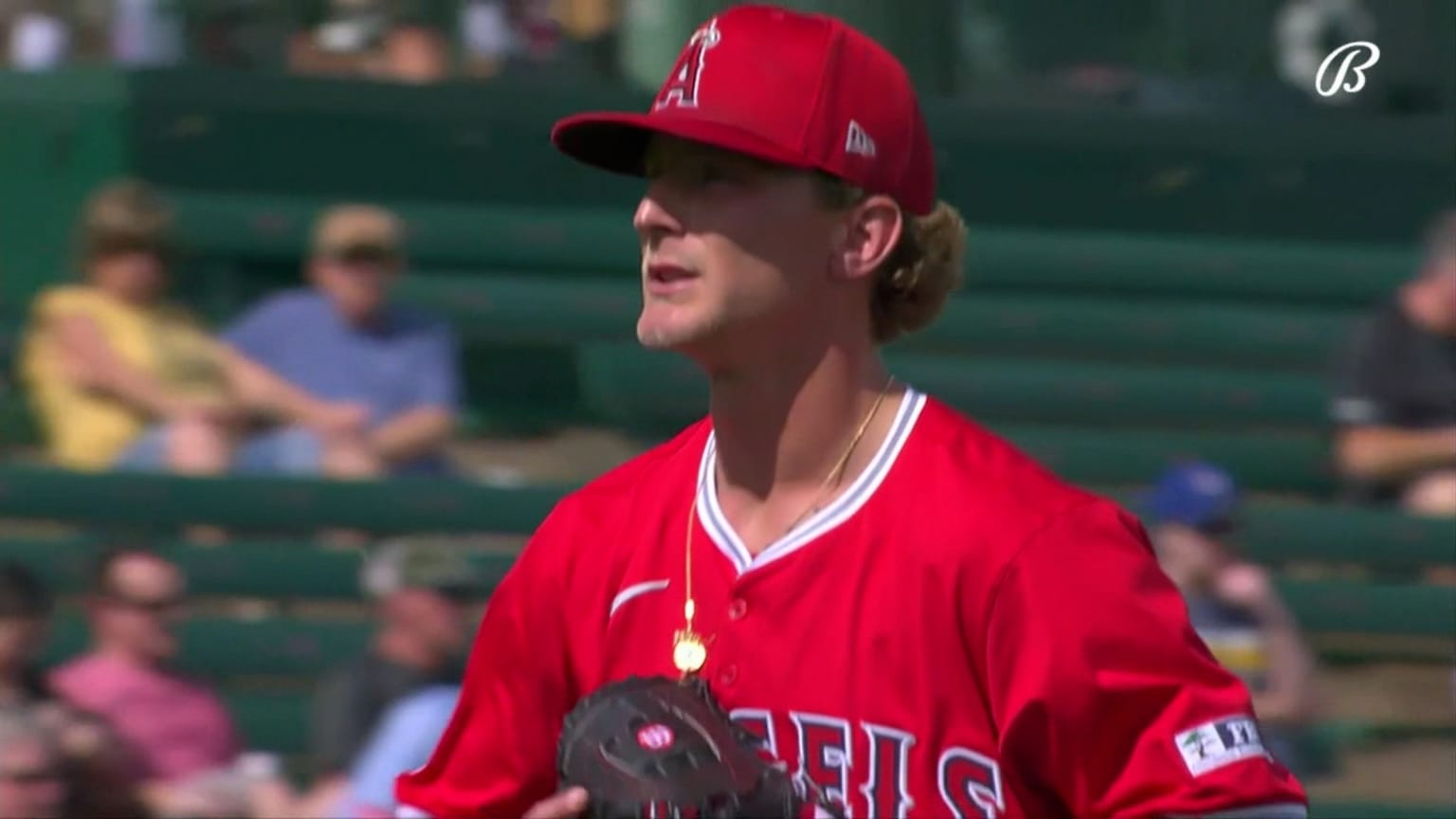 Zach Plesac K's Joey Wiemer in the top of the 1st | 02/27/2024 | Los ...