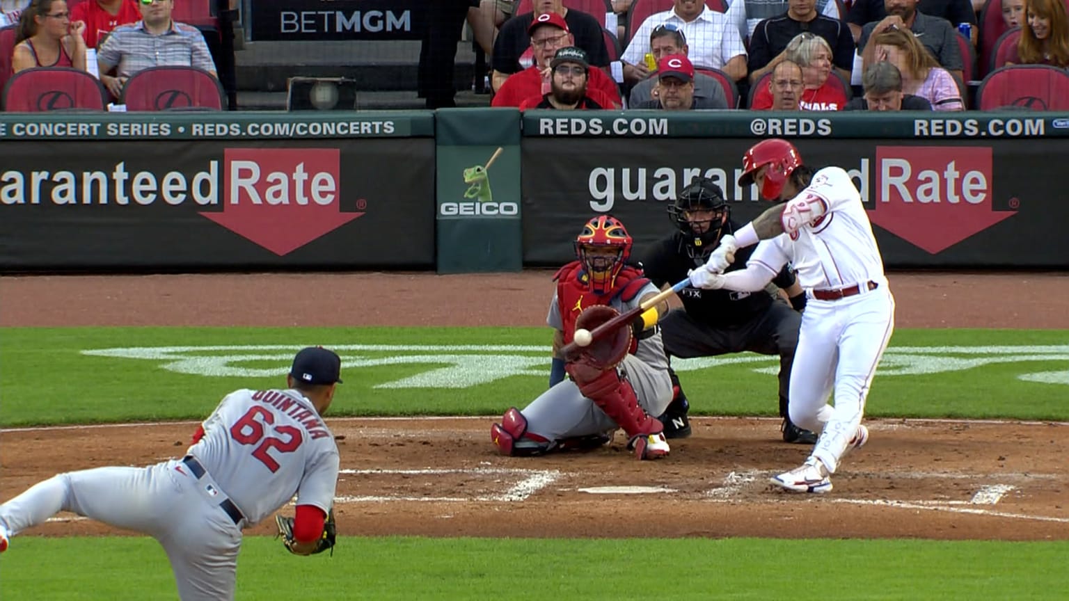 Jonathan India lines an RBI single to right field | 08/31/2022 ...