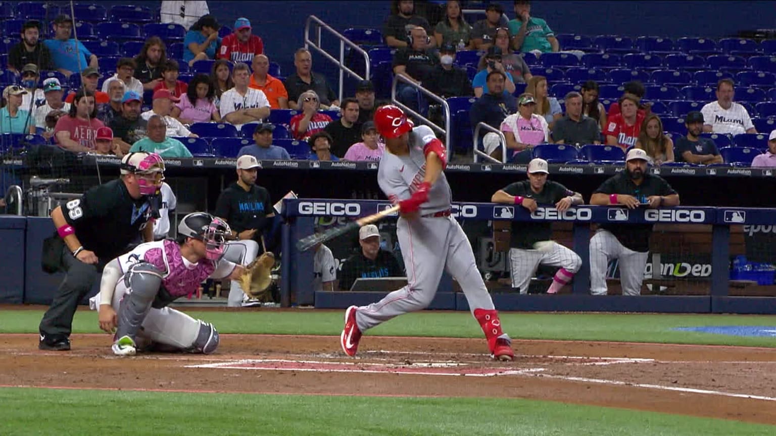 Marlins end inning after overturned call in the 3rd | 05/14/2023 ...
