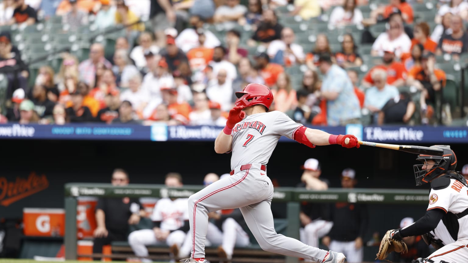 Spencer Steer's RBI double | 04/20/2025 | Cincinnati Reds