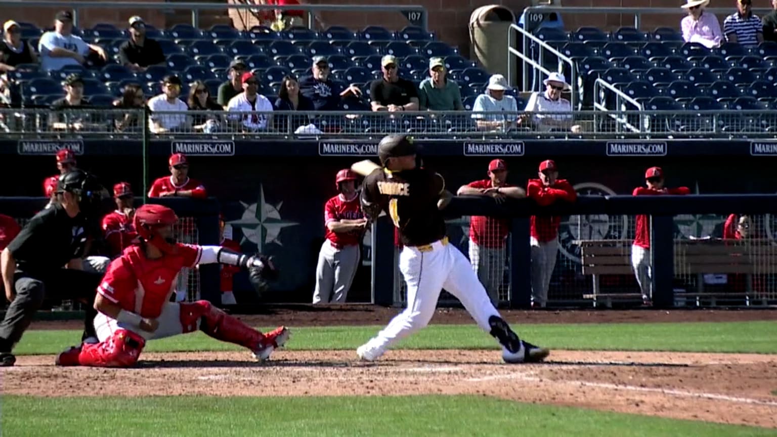 Ty France wins ABS challenge, hits RBI single | 02/25/2026 | San Diego ...