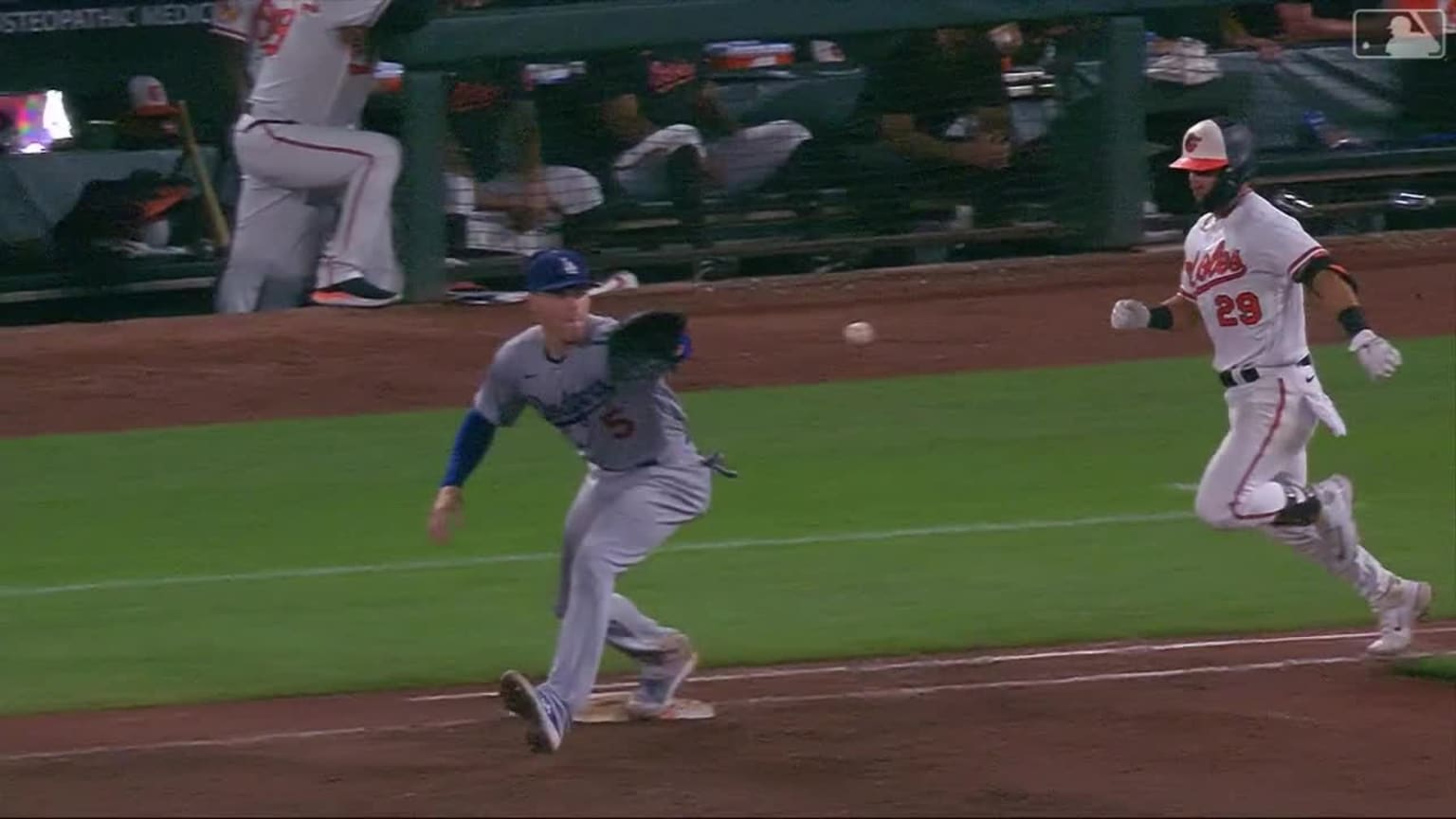 Miguel Rojas turns a tight double play in the 9th | 07/17/2023 | Los Angeles Dodgers