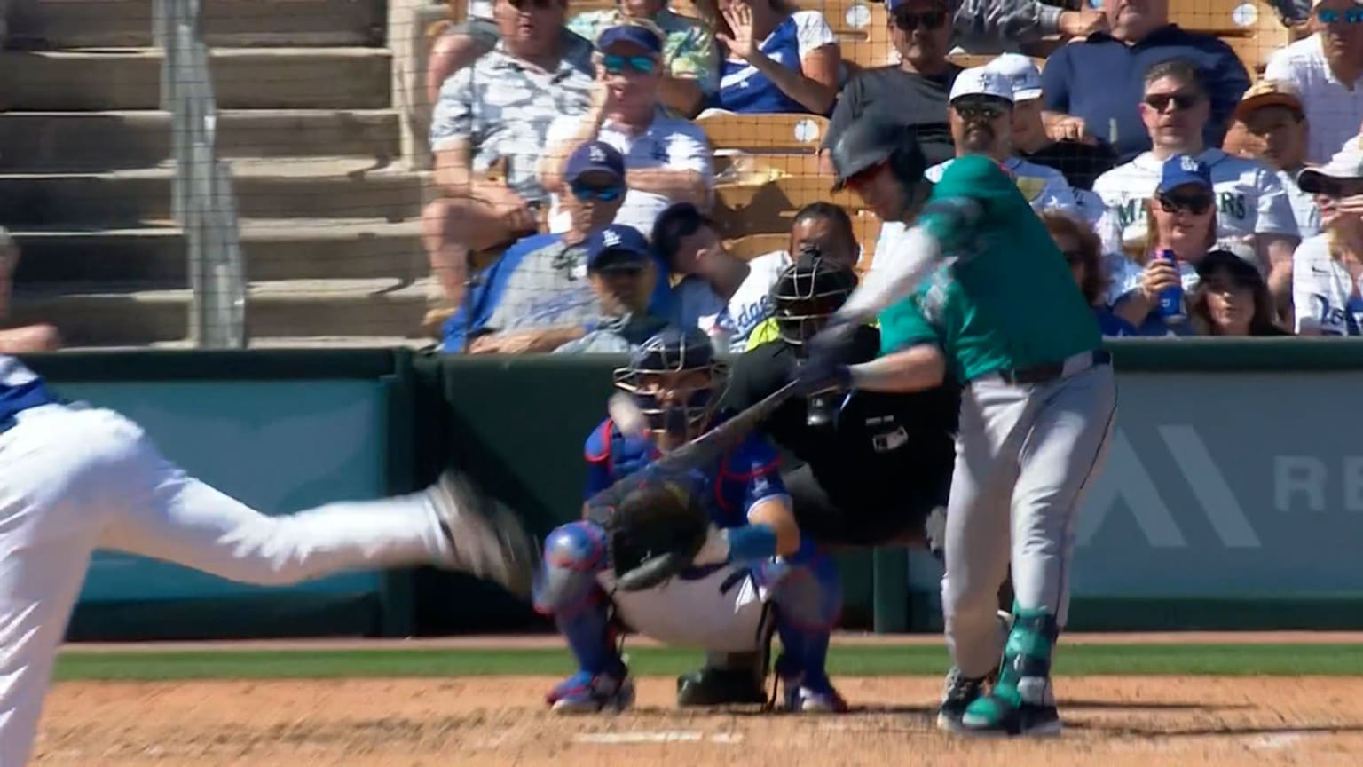Mitch Garver hits a two-run double to left field | 03/13/2024 | Seattle Mariners
