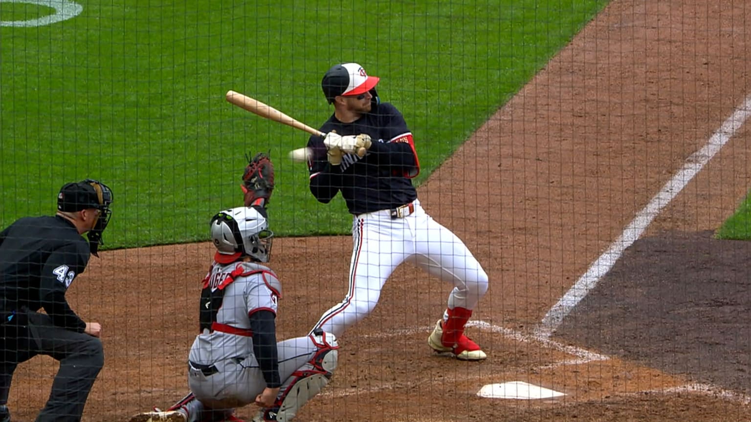 Ryan Jeffers hit by pitch, call stands after review | 05/21/2025 ...