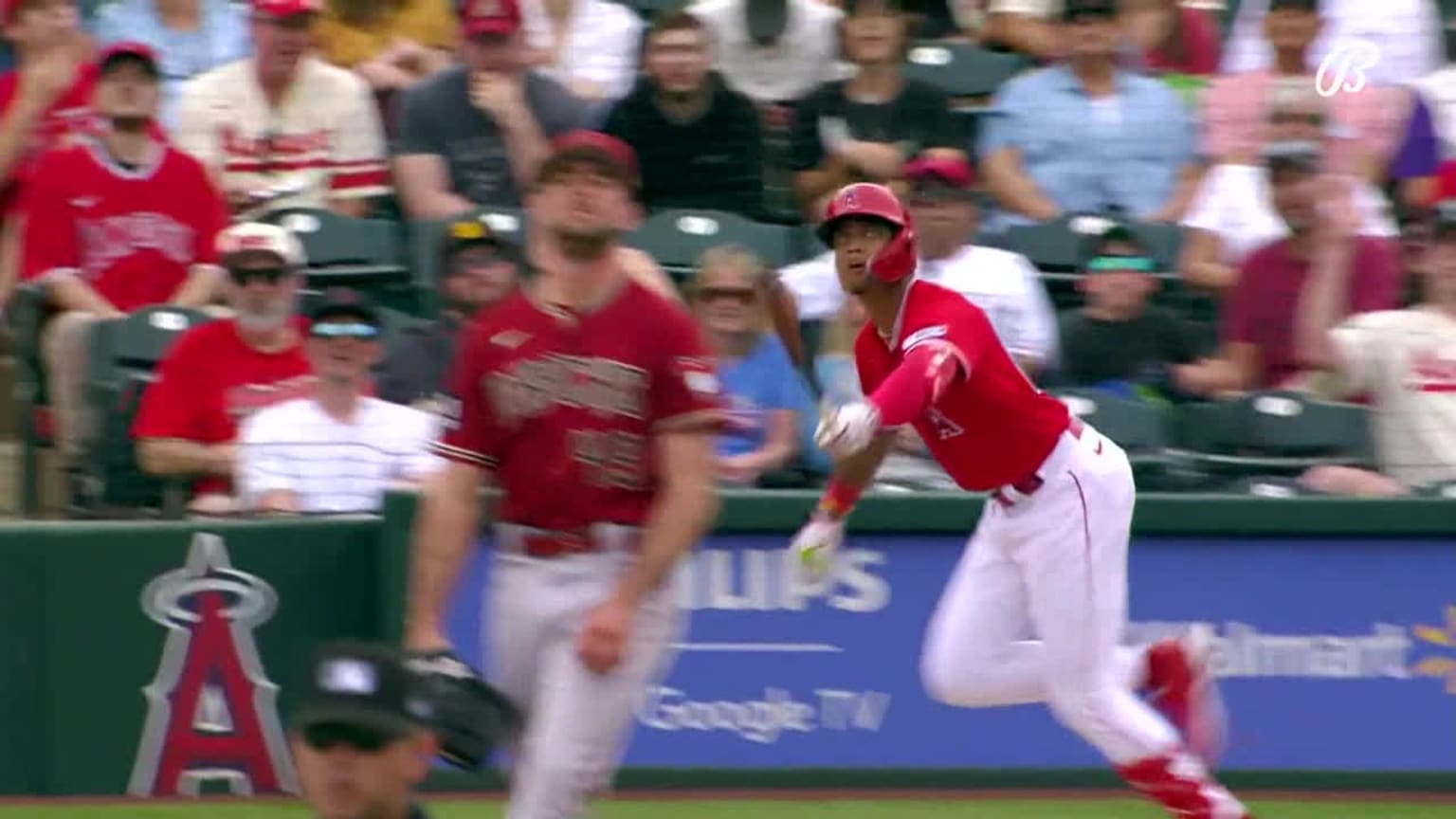 Jordyn Adams smacks a homer to center field | 03/11/2023 | Los Angeles ...
