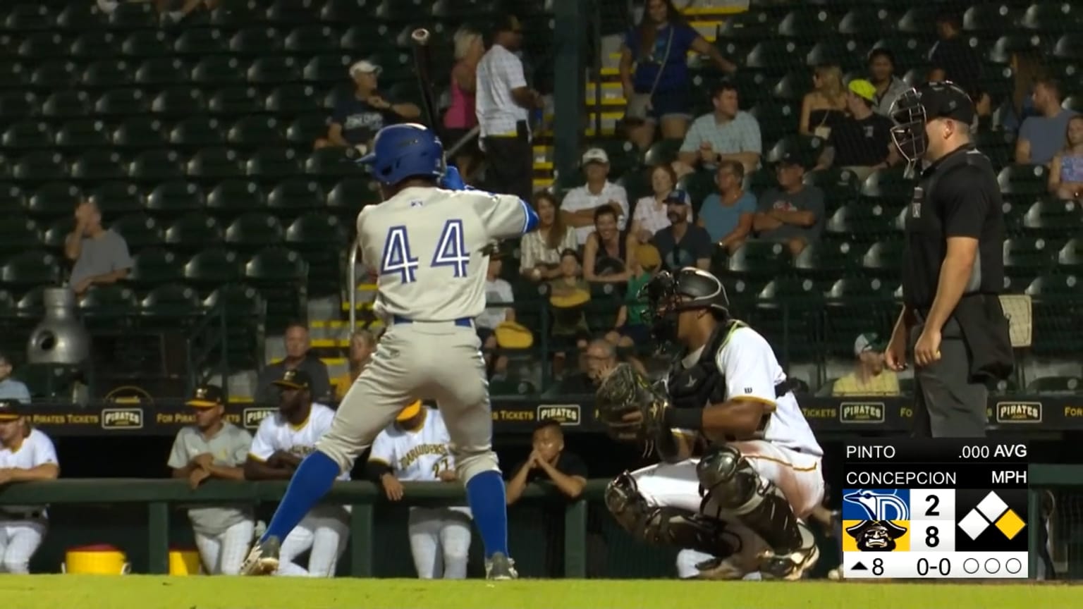 Blue Jays prospect Adrian Pinto's first Single-A hit | 04/26/2023 | MLB.com