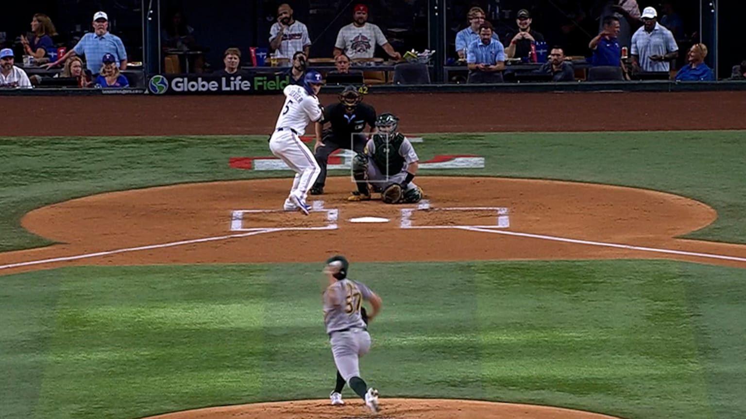 Jacob Lopez strikes out Corey Seager | 07/21/2025 | Athletics