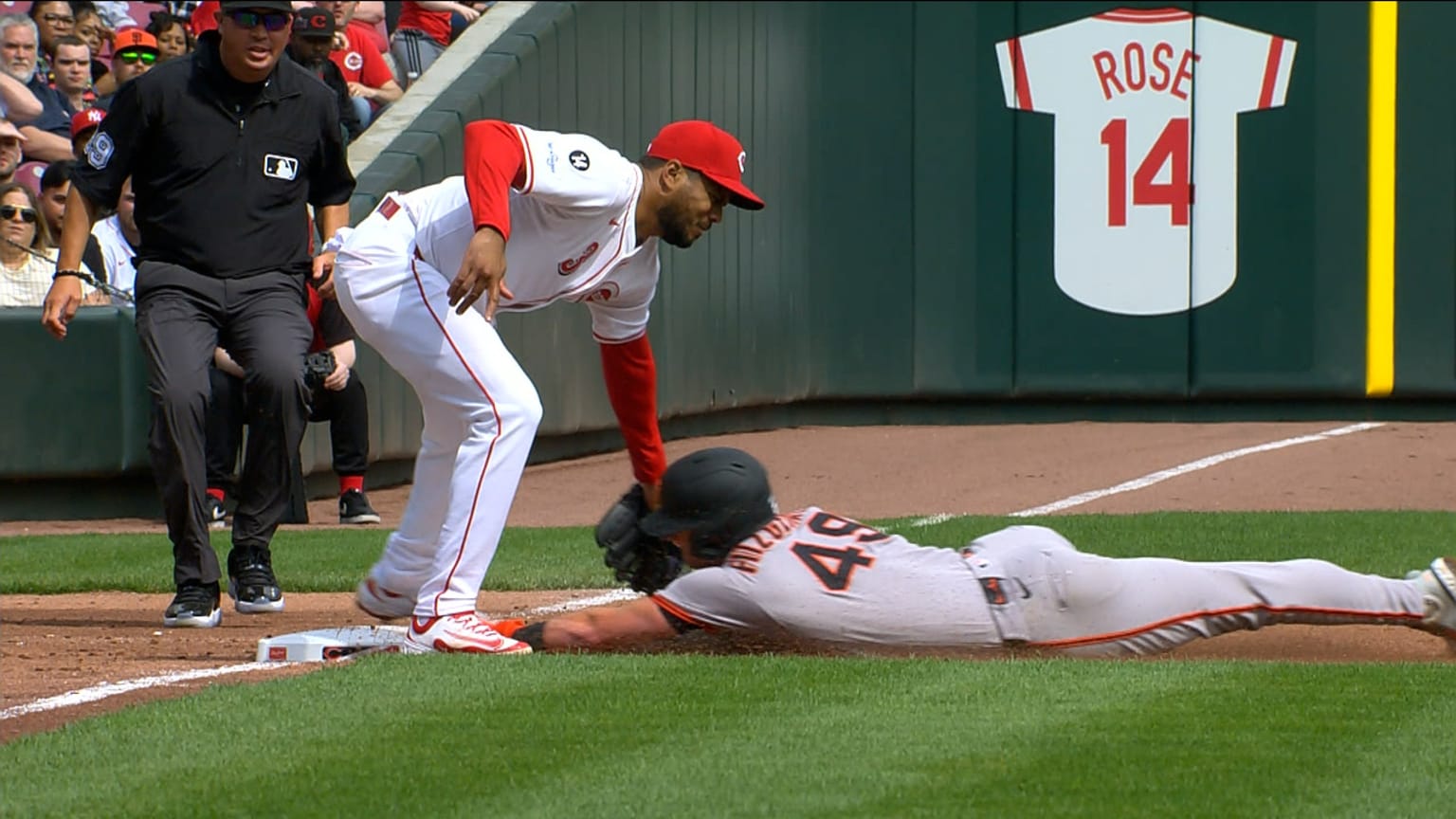 Tyler Fitzgerald safe at 3rd after review | 03/30/2025 | San Francisco ...
