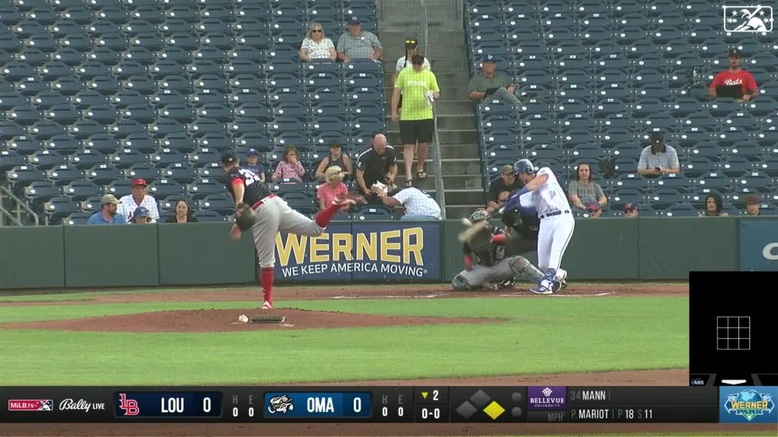 Devin Mann drills a two-run homer to left field | 08/31/2023 | Kansas ...