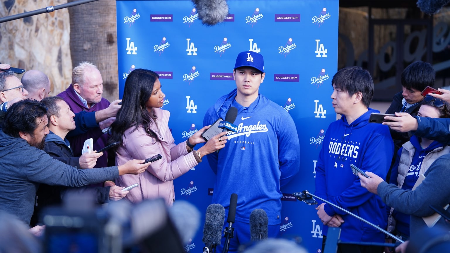 Shohei Ohtani on reporting to camp as a Dodger | 02/09/2024 | Los ...