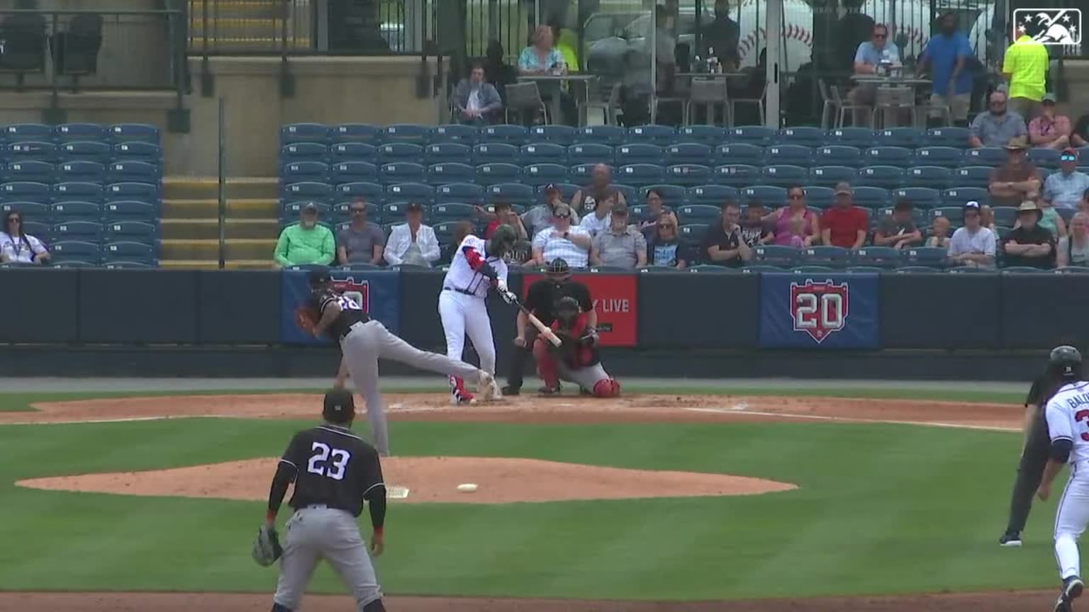 David McCabe crushes a grand slam for High-A Rome | 06/11/2023 | MLB.com
