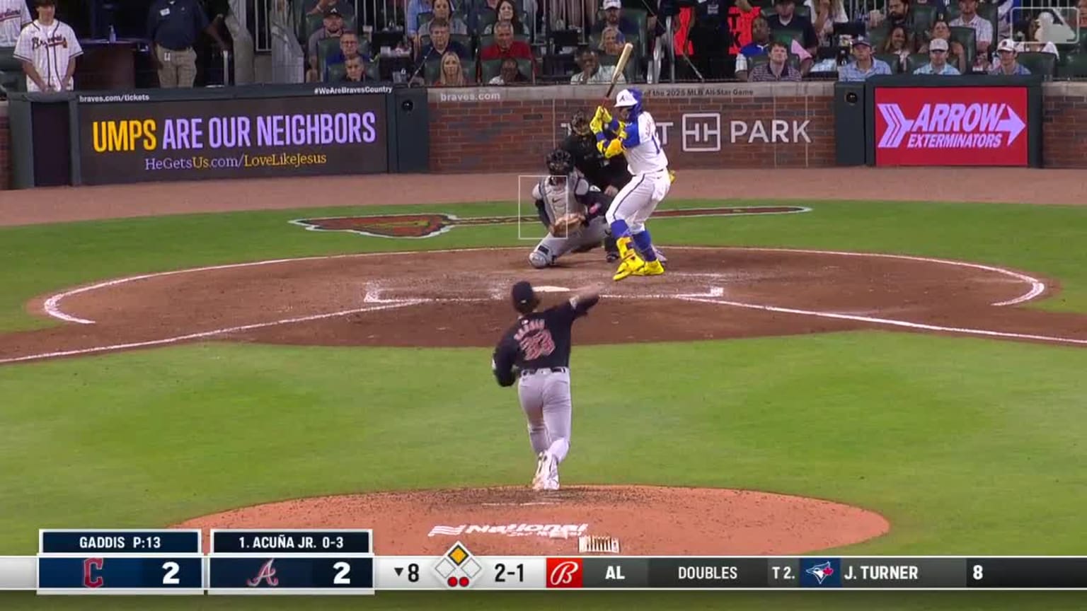 Hunter Gaddis In play, out(s) to Ronald Acuña Jr. | 04/27/2024 ...