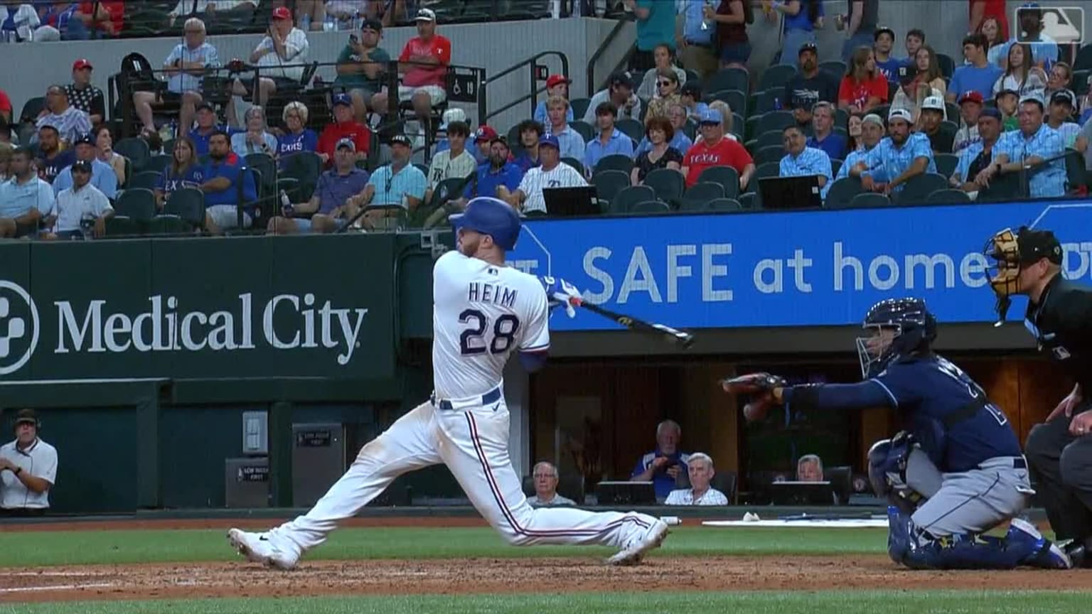Jonah Heim bashes three-run HR to right in the 8th | 07/19/2023 | Texas ...