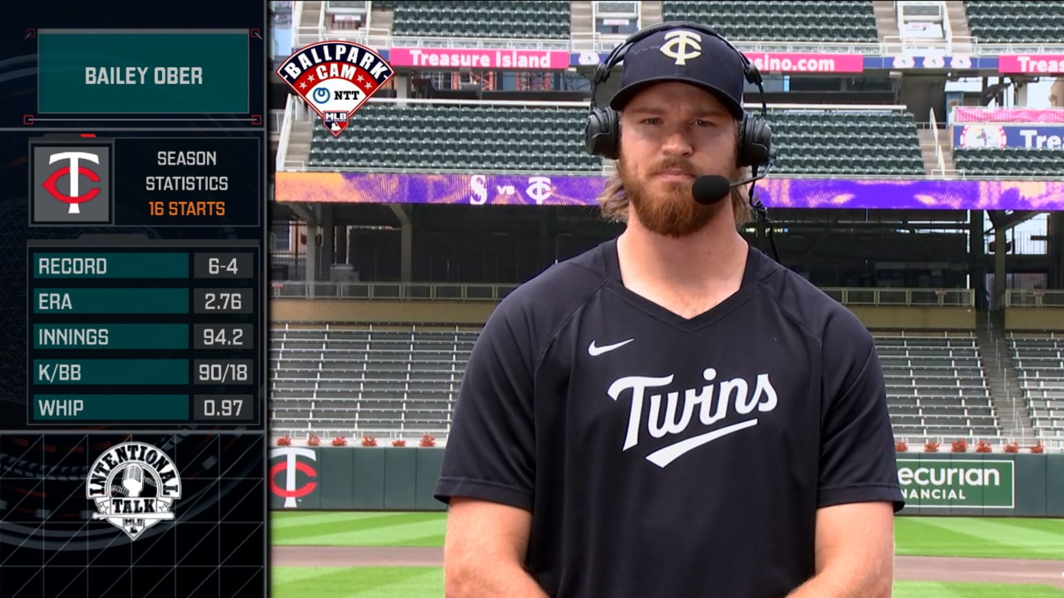 Bailey Ober joins Intentional Talk from Target Field | 07/25/2023 ...