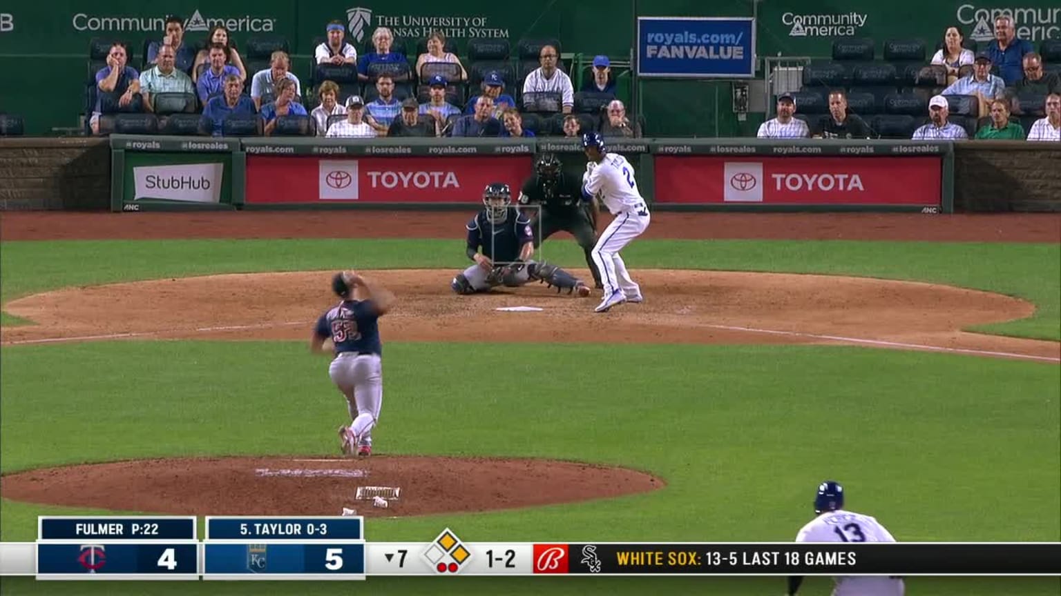 Michael A. Taylor flies out to center fielder Mark Contreras. | 09/20 ...