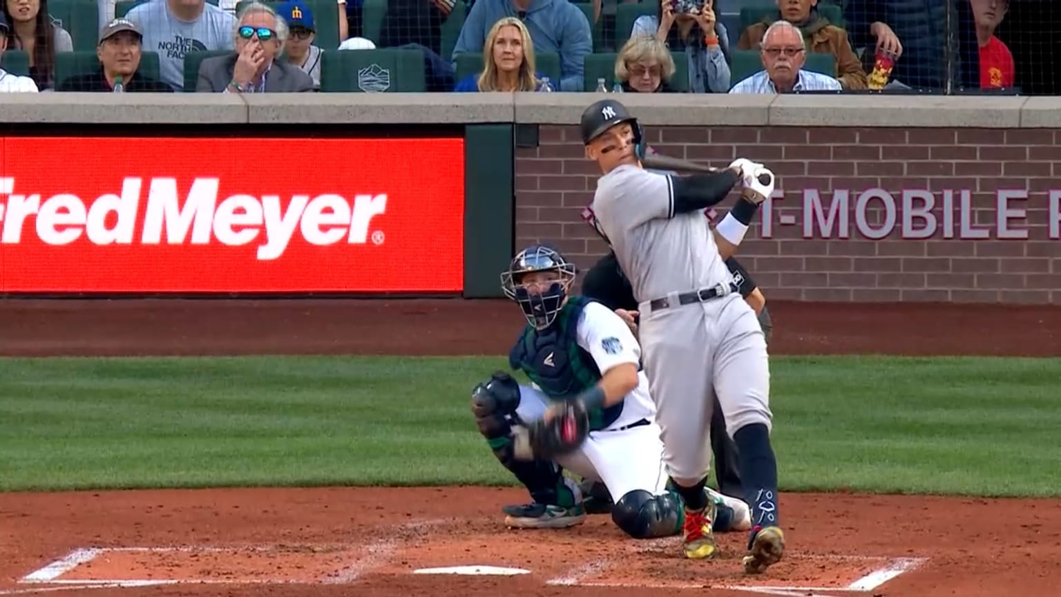 Aaron Judge homers off foul pole, robs a home run | 05/29/2023 | New ...