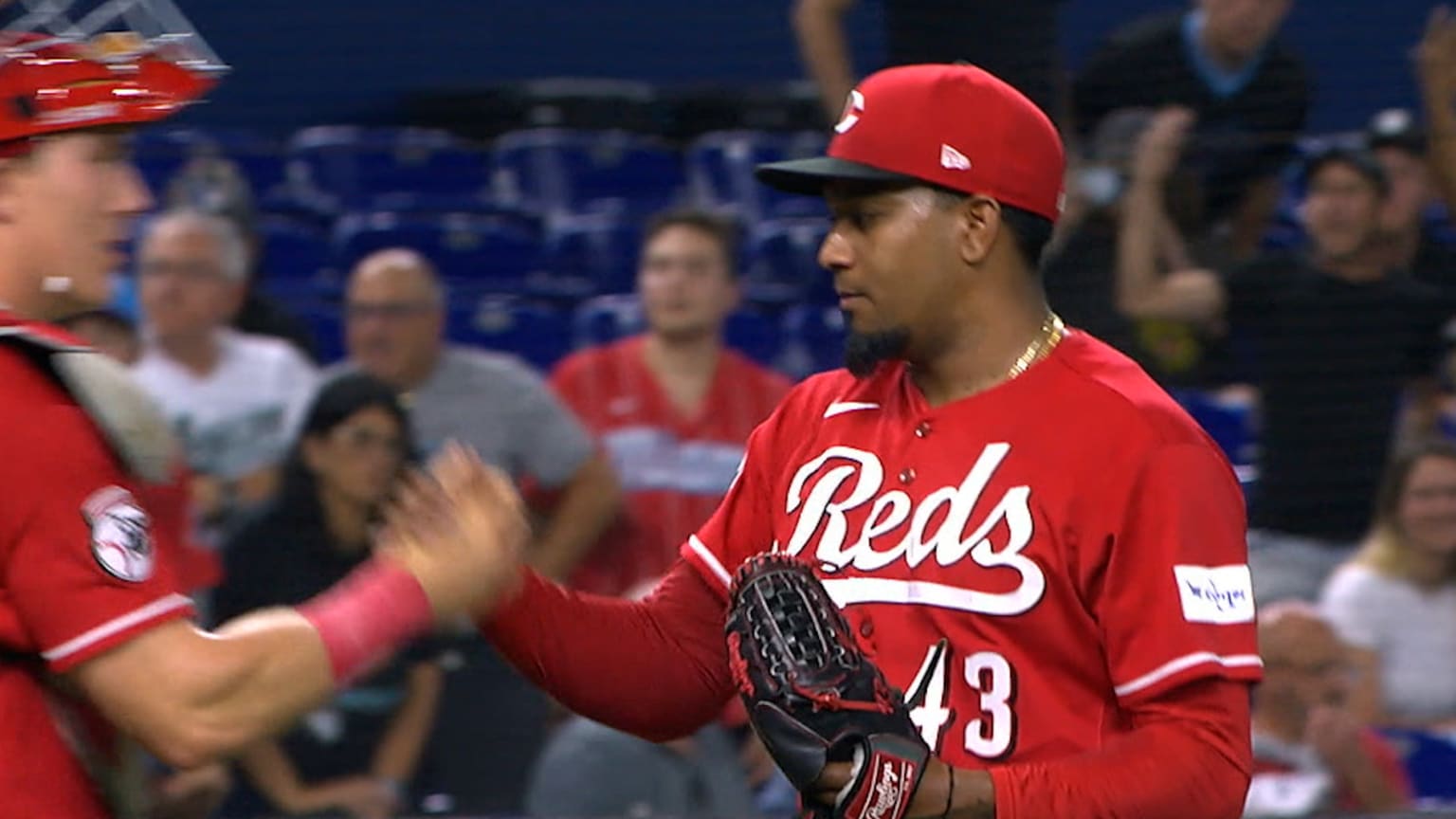 Alexis Díaz strikes out Chisholm Jr. to seal the game | 05/12/2023 ...
