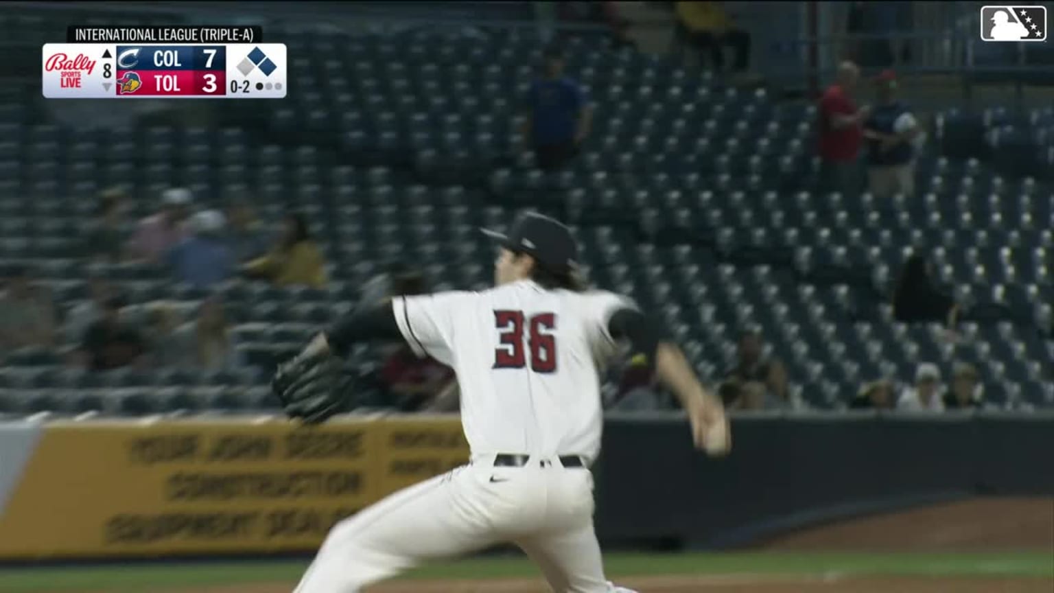 Juan Brito singles on a ground ball to left fielder Tyler Gentry. Angel ...