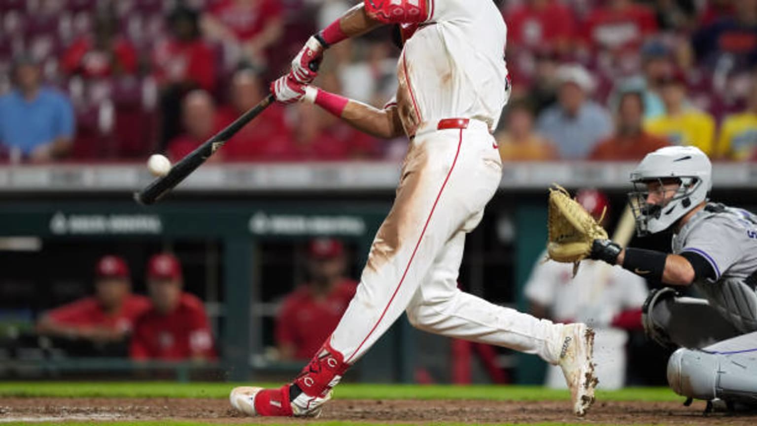 Data Viz: Rece Hinds' home run | 07/09/2024 | Cincinnati Reds