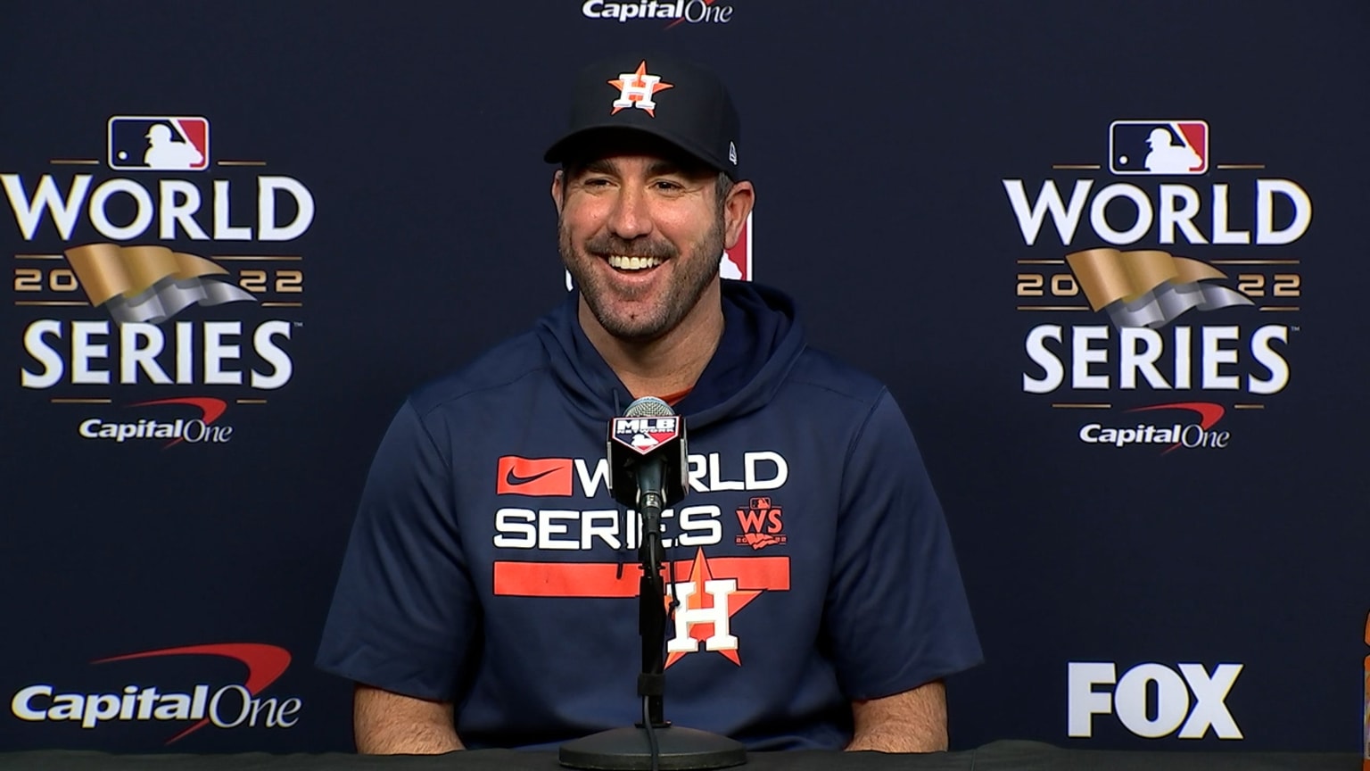 Justin Verlander discusses taking the mound in Game 1 | 10/27/2022 | Houston Astros