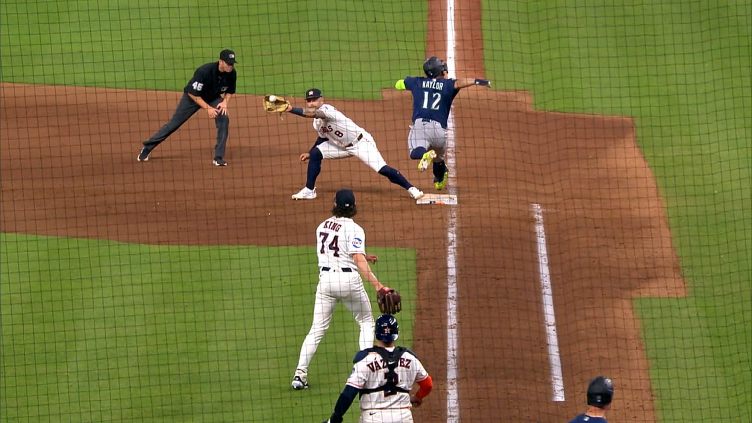 Josh Naylor is confirmed out after review | 05/13/2026 | Houston Astros