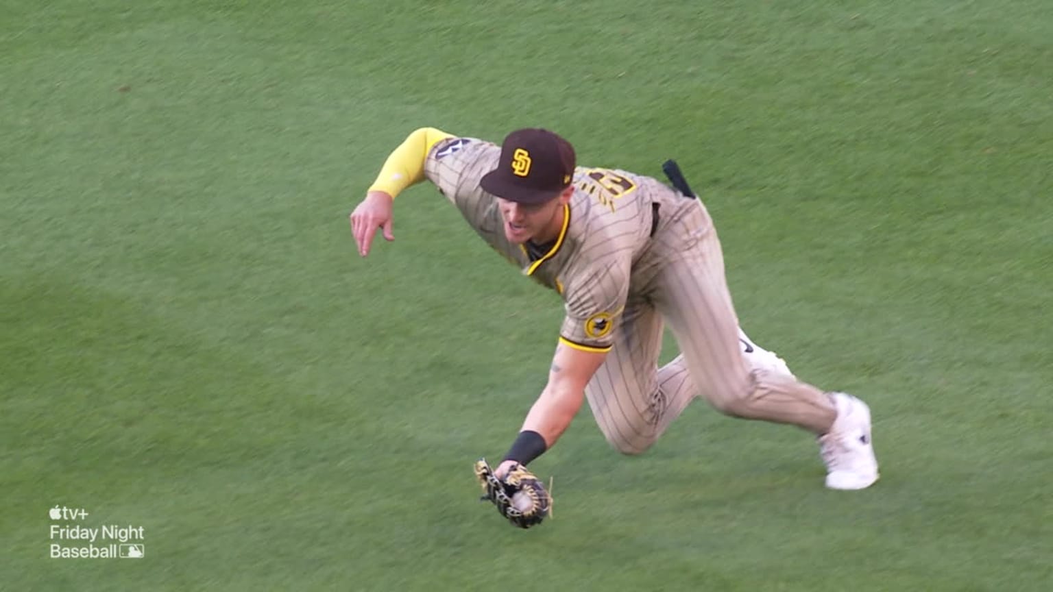 Bryce Johnson's diving catch | 06/28/2024 | San Diego Padres