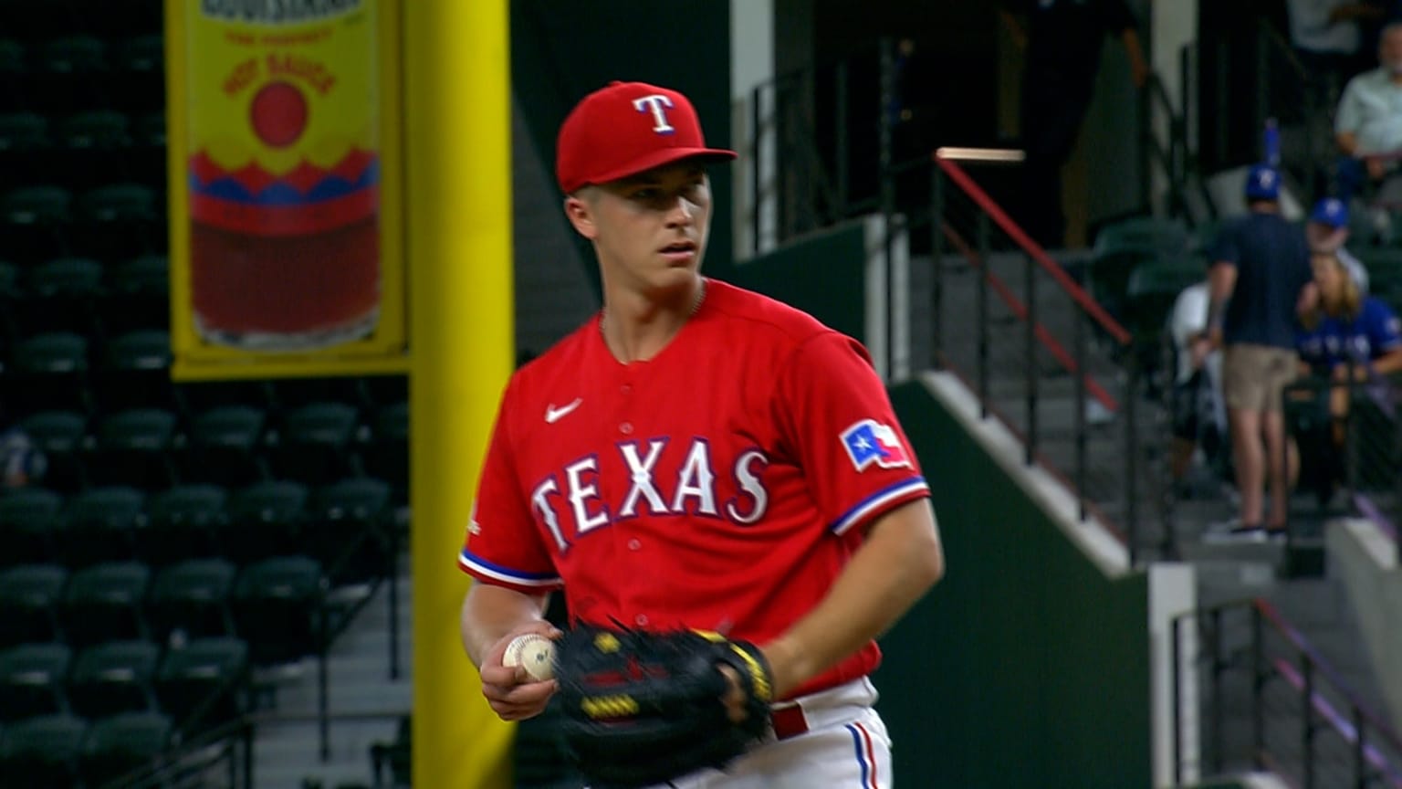 Glenn Otto strikes out three over five innings | 08/26/2022 | Texas Rangers