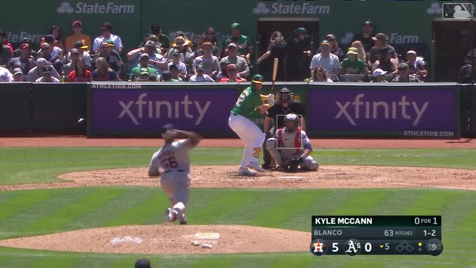 Ronel Blanco K's Kyle McCann | 05/26/2024 | Houston Astros