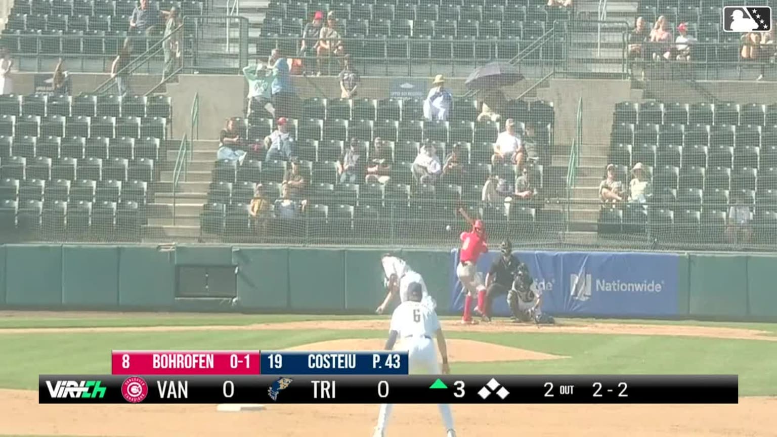 Ryan Costeiu records a strikeout | 06/19/2024 | Los Angeles Angels