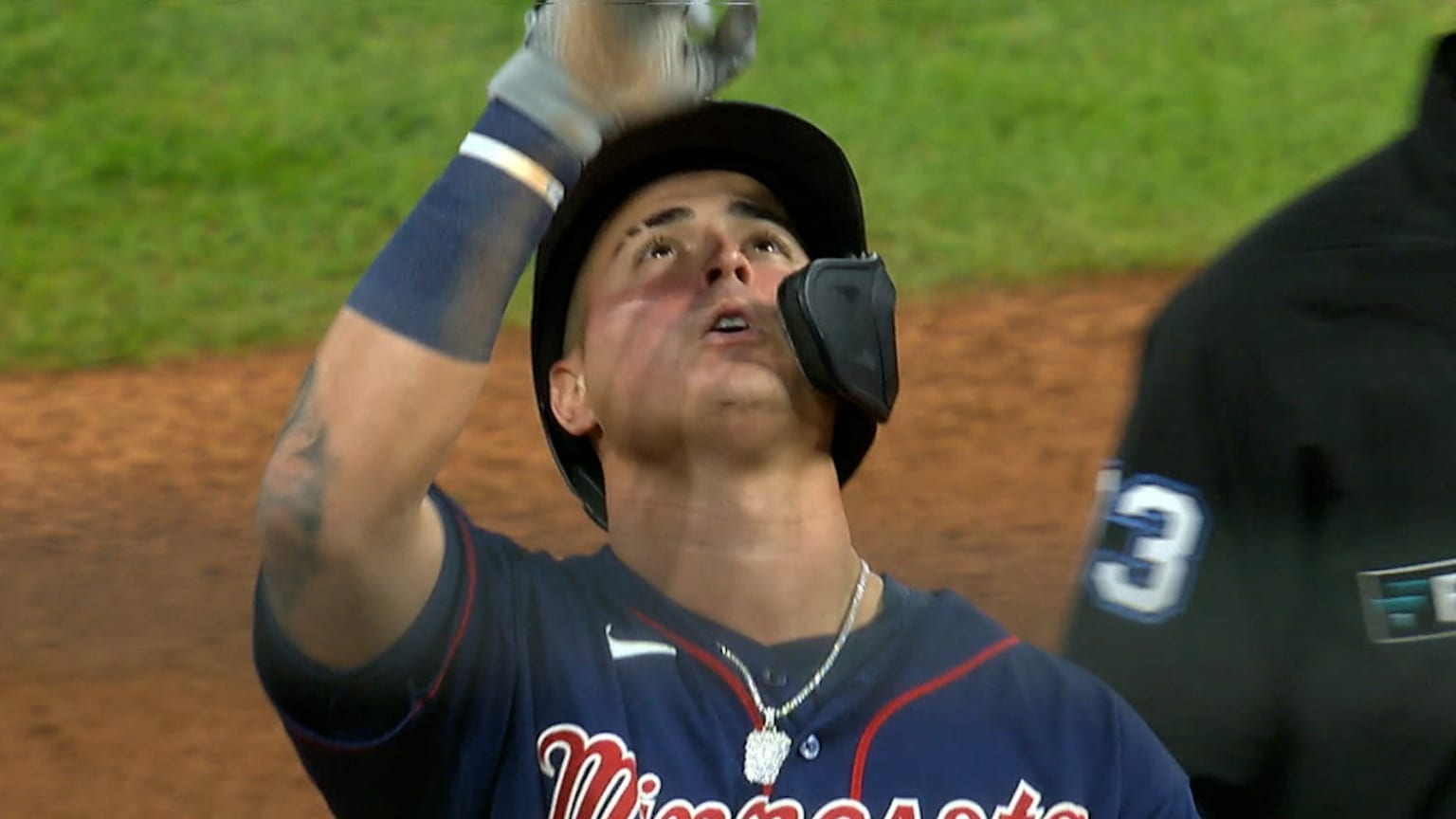 Jose Miranda grounds an RBI double over third base | 09/16/2022 ...